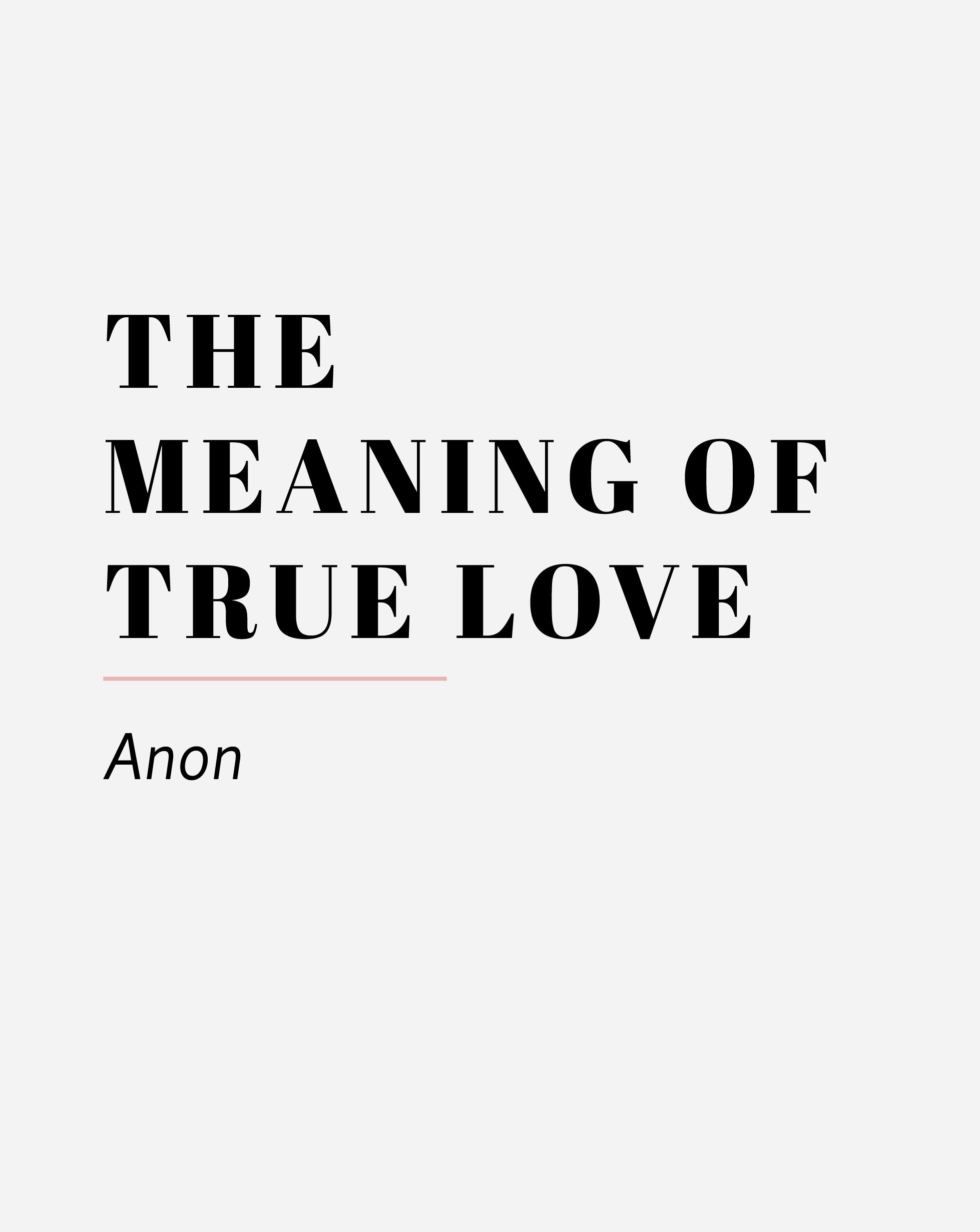 The Meaning Of True Love Poem Wedding Reading - Rock My Wedding