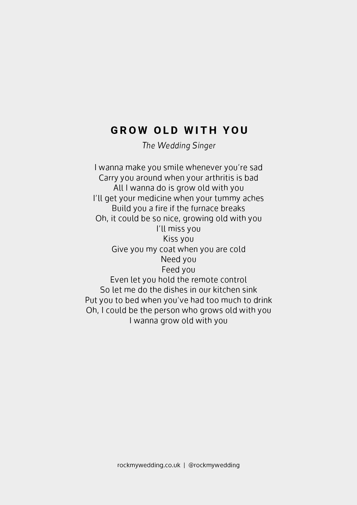 Growing Old With You Poem I Wanted To Grow Old With You: A Widow's