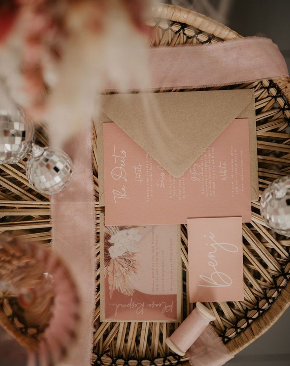 Blush Pink Wedding Invitations & Decor for Romantic But Fun Inspo