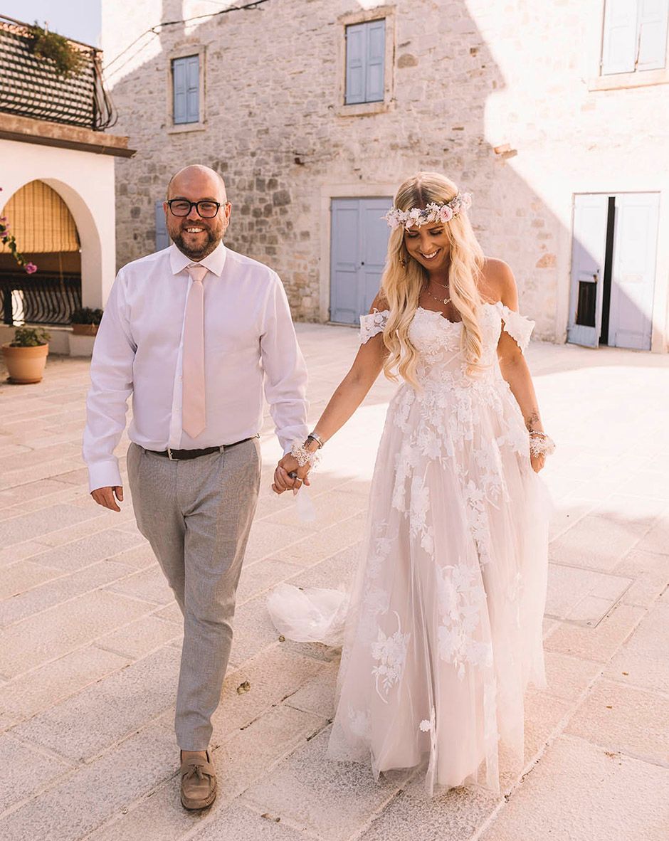 Boho Pastel Theme For Croatia Wedding At Villa Lav With Al Fresco Dining